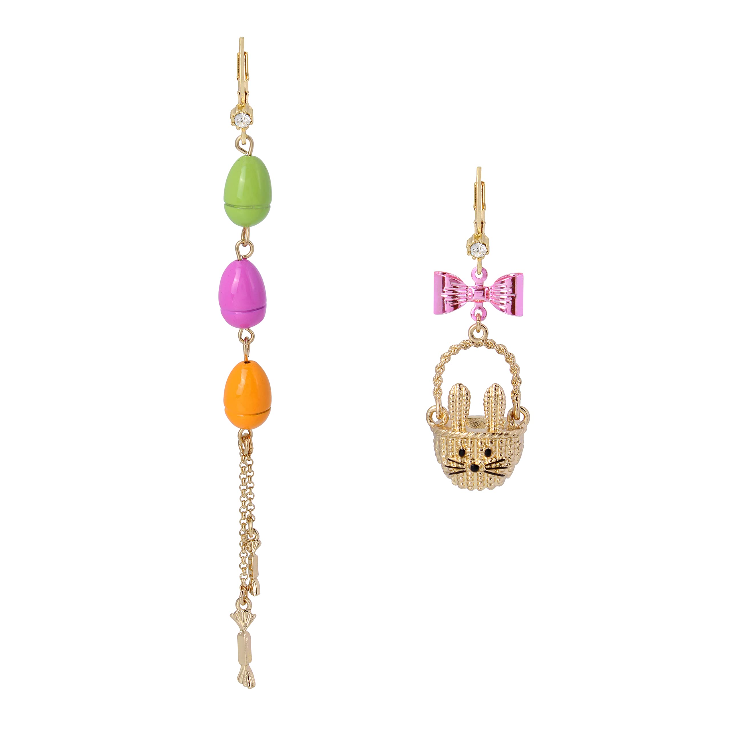 Bunny Basket Mismatched Earrings