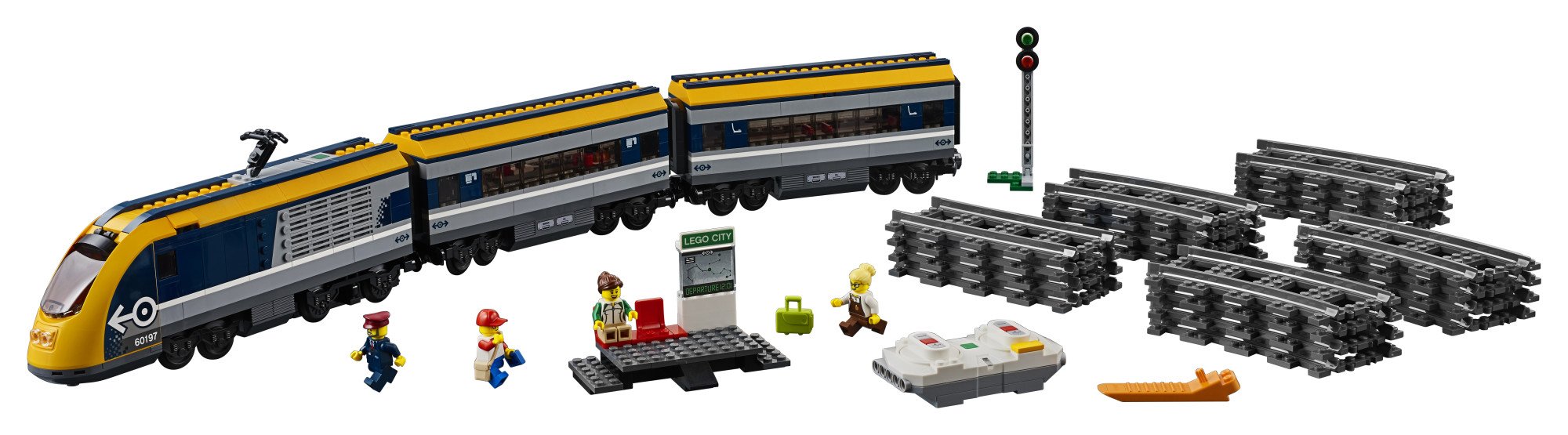 LEGO City Passenger Train 60197 Building Kit (677 Pieces)