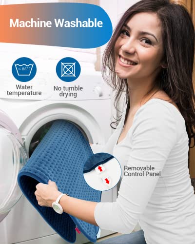 Comfytemp Heating Pad for Back Pain Relief - Extra Large Heating Pads with Auto Shut Off, XL Heating Pad 17''x 33'', Electric Fast Heat Pad for Neck/Shoulder/Full Body, 3 Heat Settings
