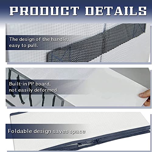 DonYeco 3 Pack Wardrobe Clothes Organizer, 8 Grids Closet Organizer for Jeans, Dimension 15-3/4" x 9-1/2"x 8" (Compartment width: 2")