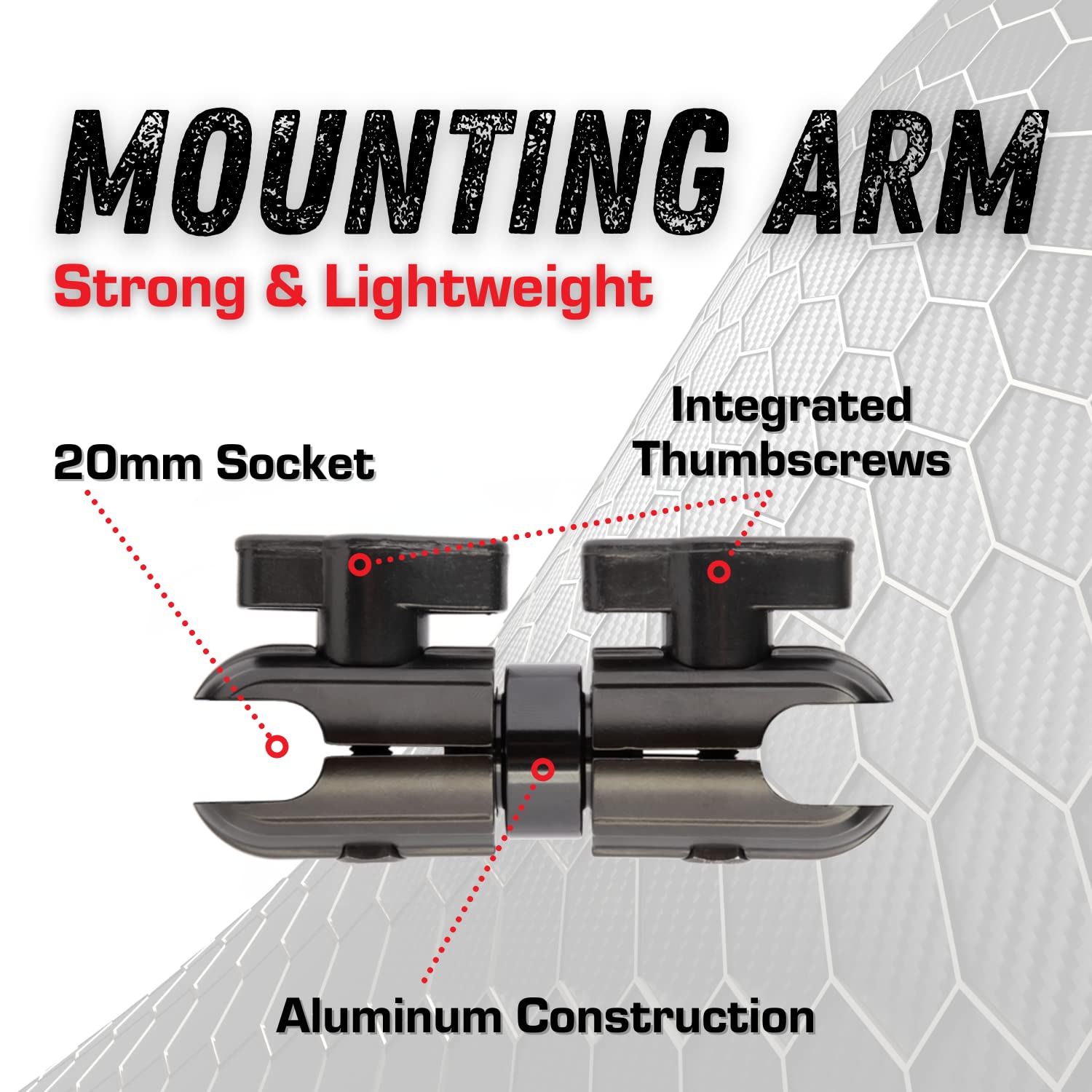 Bulletpoint Metal Dash Mount Compatible with 2016-2023 Toyota Tacoma Phone Mount & Action Camera Mount (2-Ball Mount)