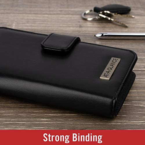 AT-A-GLANCE Day Runner Windsor Undated Refillable Planner, Slim Profile Starter Set, 3-1/4" x 6-3/8", Size 2, Black (103-1599)