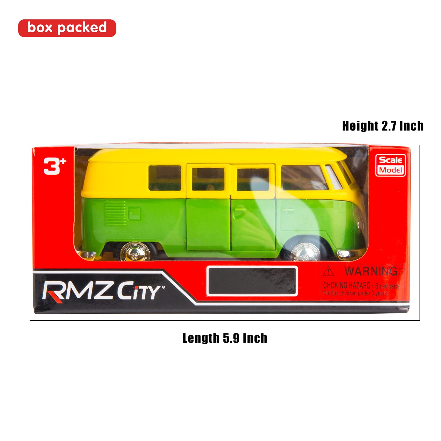 RMZ City 1:36 Bus Toys Car Diecast Car Model Pull Back Car for Kids Boy Girl 554025M(J)