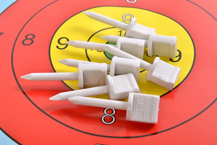 BICASTER Archery Targets Faces - 30 Pack + 4 Target Pins (60cm(10 Ring))