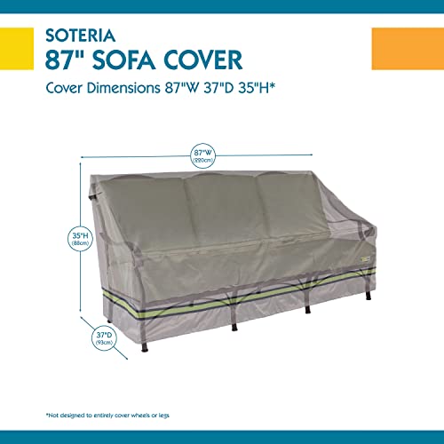 Duck Covers Classic Accessories Soteria Waterproof 87 Inch Patio Sofa Cover