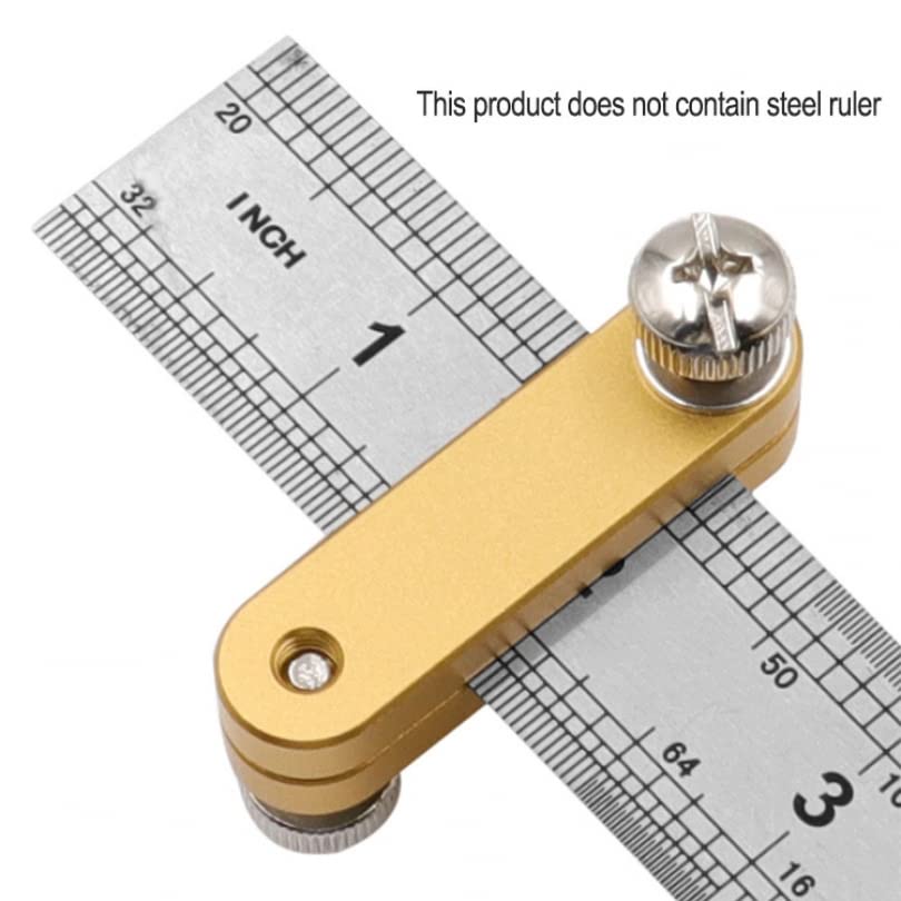 CLAHJQX Woodworking Scribing Steel Ruler Positioning Block Aluminum Alloy Limit Block Ruler Scribing Tool for Woodworking DIY Scribing Tool