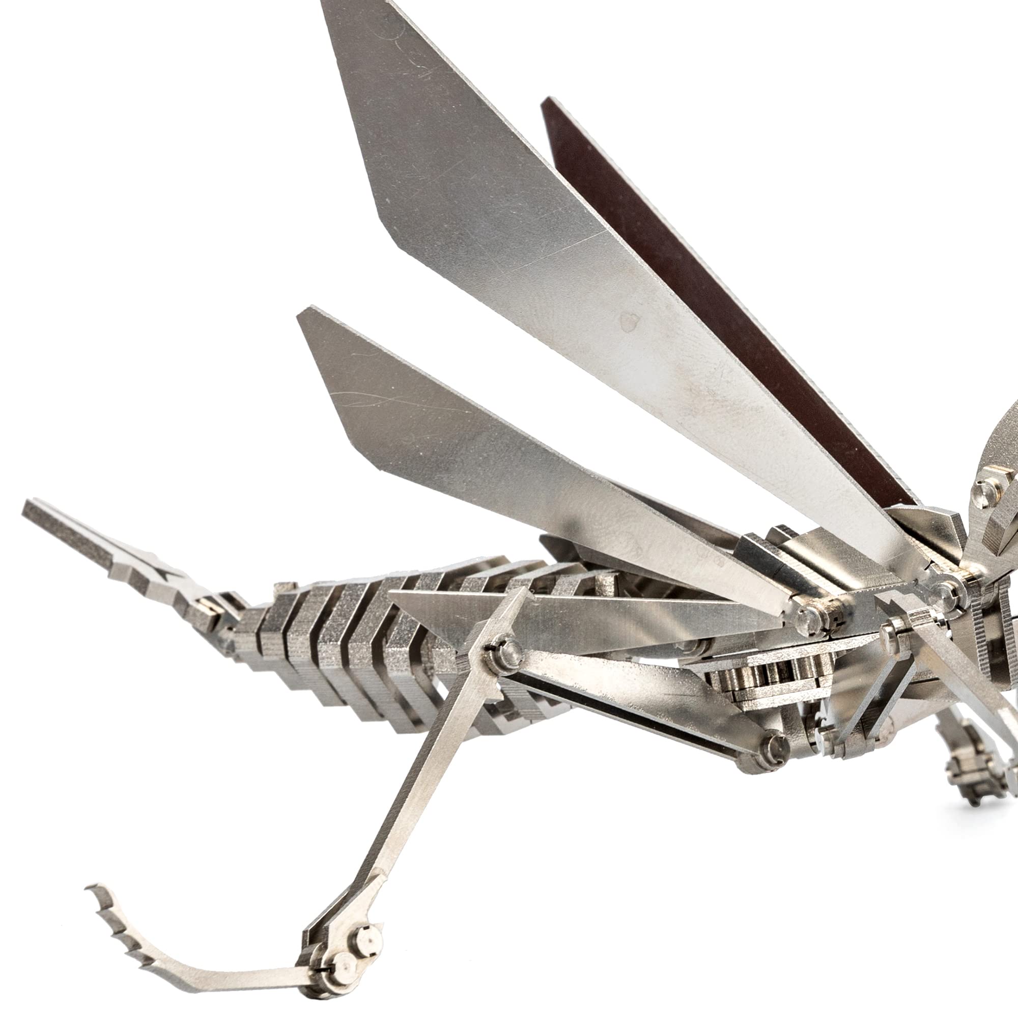 Madsteel Insect Mantis Exhilarating 3D Metal Model Puzzle Kit for Adults β Exquisite Brain Building Miniature Toy, Stainless Steel Assembly for Mindful Relaxation and Fun (Non-Finished Model)