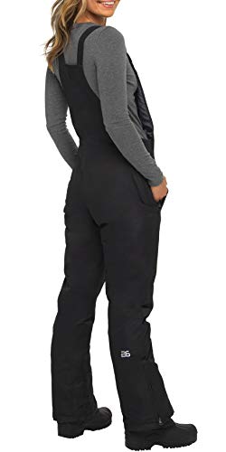 Arctix Women's Essential Insulated Bib Overalls, Black, Large Short