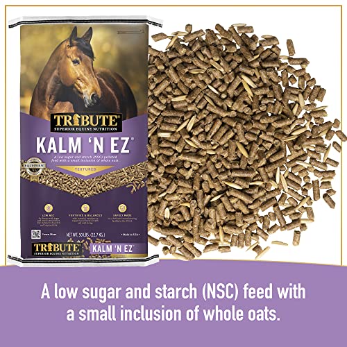 TRIBUTE Kalmbach Feeds Kalm 'N Ez Textured for Horse, 50 lb