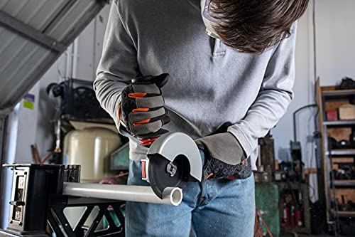 BOSCH GWX18V-50PCN 18V X-LOCK EC Brushless Connected-Ready 4-1/2 In. – 5 In. Angle Grinder with No Lock-On Paddle Switch (Bare Tool), Black,blue,grey