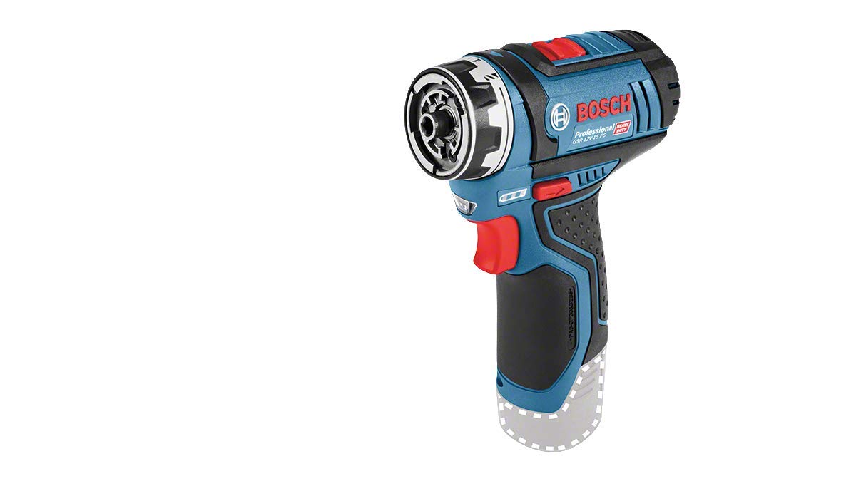 Bosch Professional Gsr 12V-15 Fc Cordless Drill Driver + Gfa-12B Drill Chuck Adapter (Without Battery And Charger) - L-Boxx