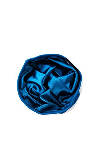 Grace Eleyae GE Women's Satin Lined Sleep Cap Slap Silky Beanie Soft Smooth & Stylish Hair Care Hat (Fall Teal)