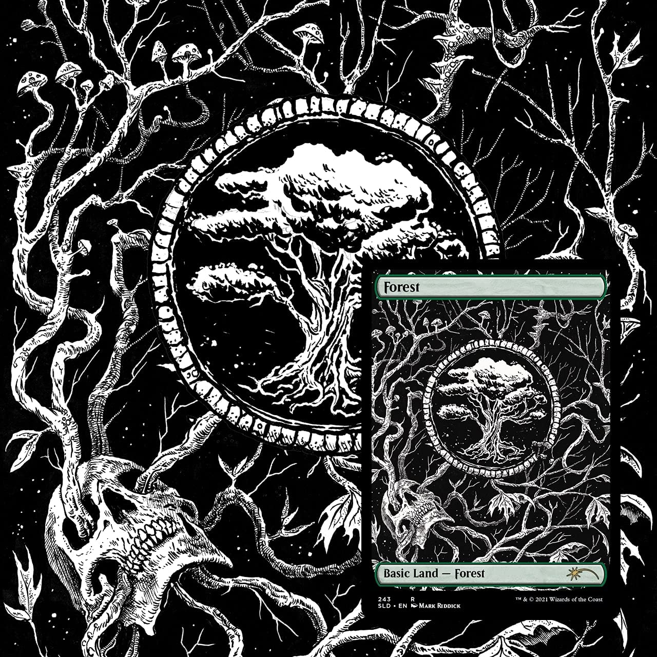 Magic TCG The Gathering Secret Lair: MTG Smitten Superdrop 2021 Unfathomable Crushing Brutality of Basic Lands