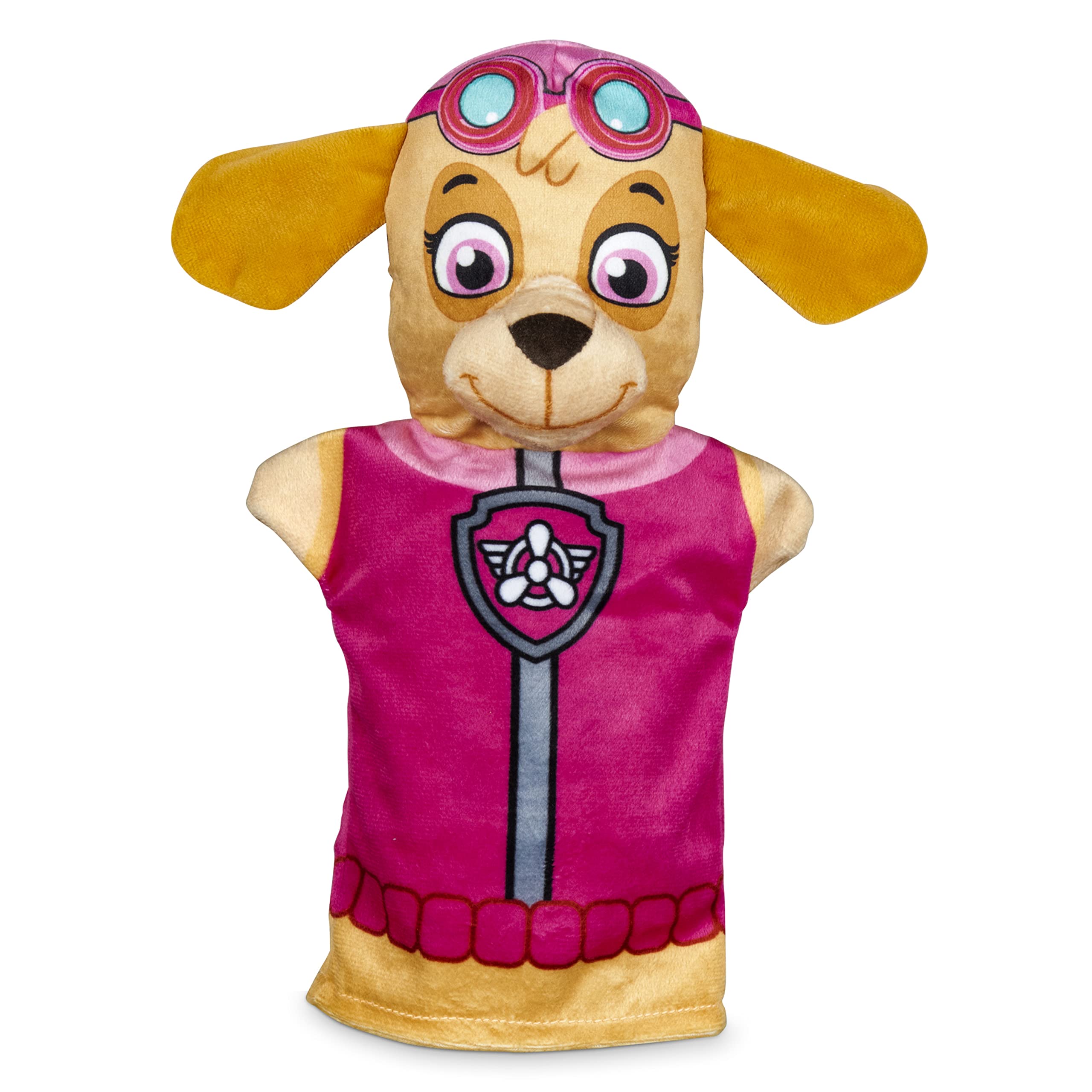 Melissa & Doug PAW Patrol Hand Puppets (4 Puppets, 4 Cards) - PAW Patrol Puppets Pretend Play for Kids