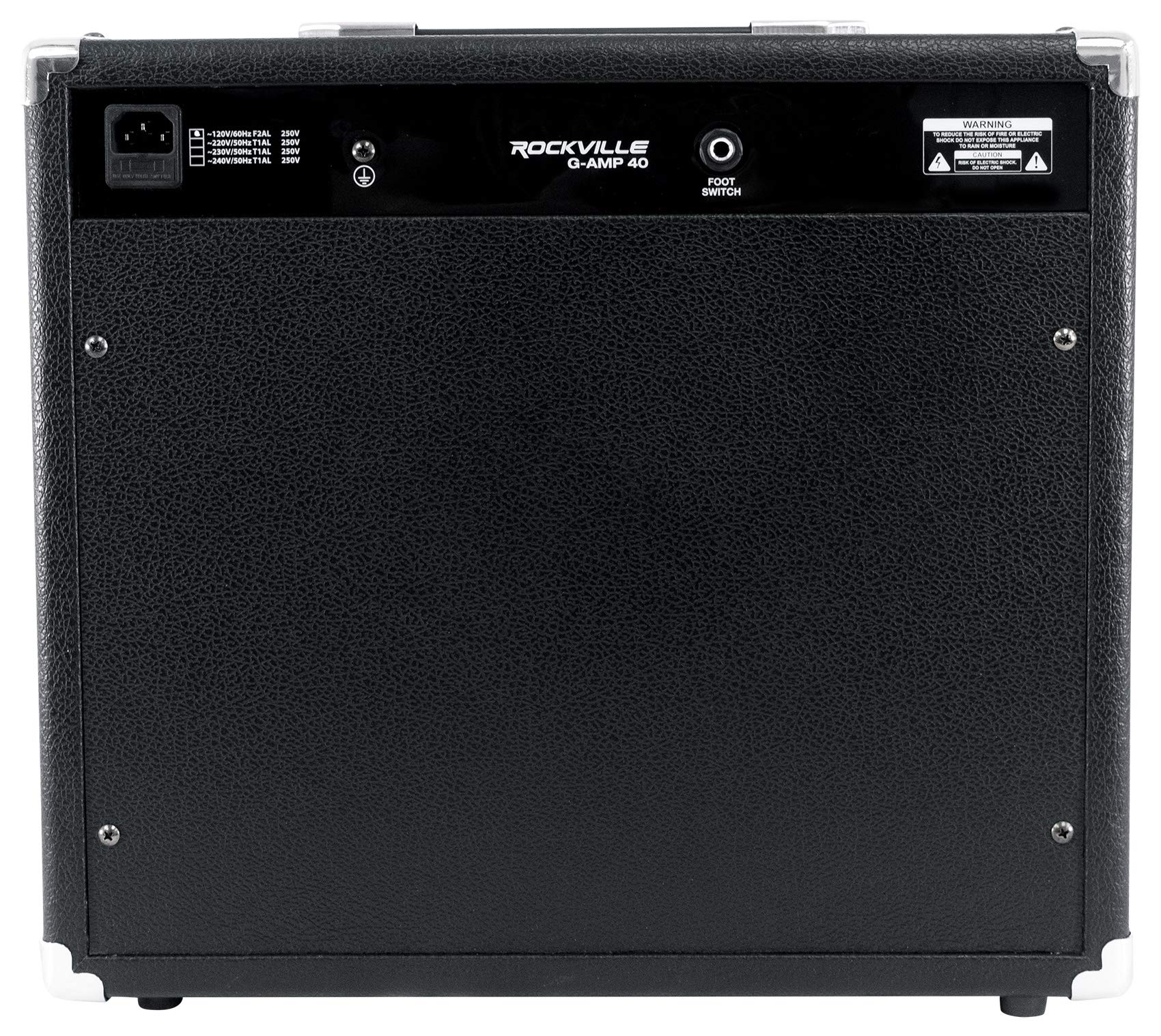 Rockville G-AMP 40 Guitar Amplifier 10" Speaker/Bluetooth/Mic in/USB/Footswitch,Black