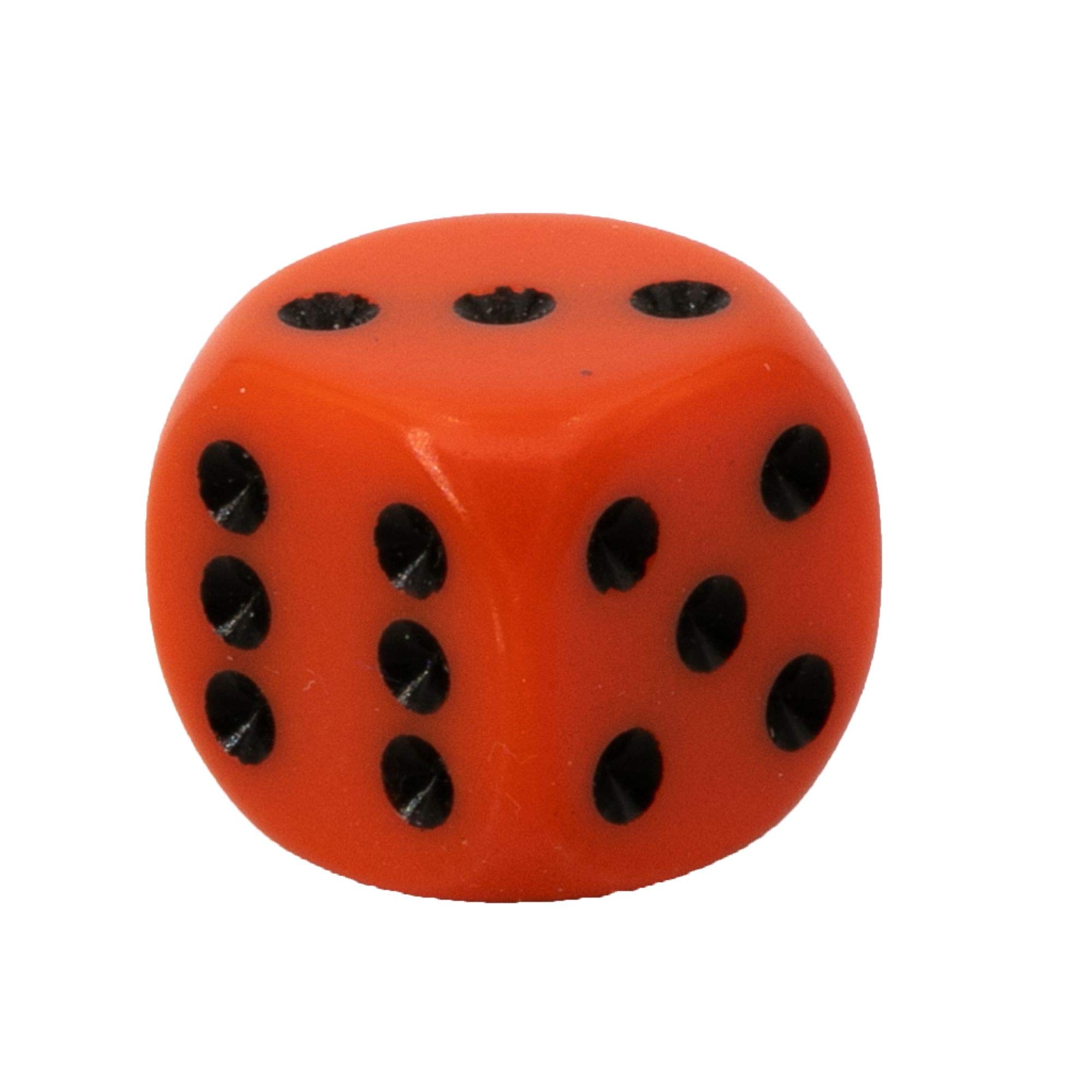 DND Dice Set-Chessex D&D Dice-16mm Opaque Orange and Black Plastic Polyhedral Dice Set-Dungeons and Dragons Dice Includes 12 Dice β D6, Various (CHX25603)