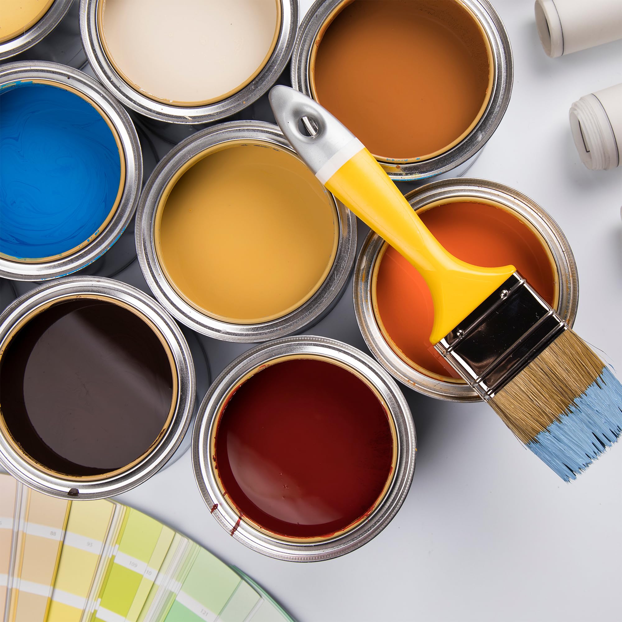 Empty Quart Paint Cans with Lids (2 Pack); Unlined Metal Paint Cans Value Pack