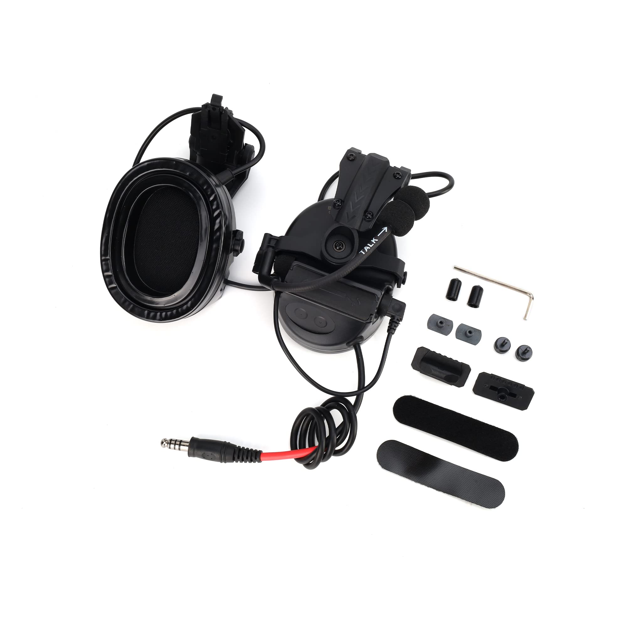 Bifrost Gear NRR 23db Electronic Hearing Protection Communications Headset with Helmet Rail Adapters (Multicam)