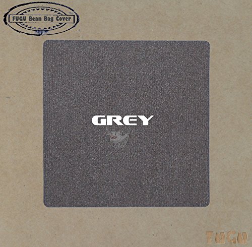 FUGU Bean Bag Chair, Premium Foam Filled 4 XL, Protective Liner Plus Removable Machine Wash Grey Cover