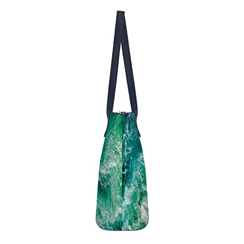 Whirlpools of The Maelstrom Women's Tote Bag PU Leather Shoulder Bag Handbags Purse For Work Shopping Travel
