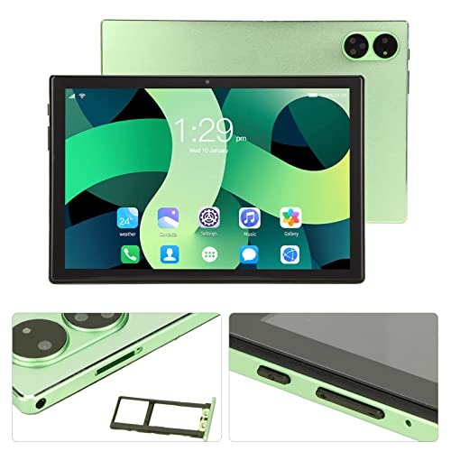 Call Tablet, 8 Core 12.0 Dual Cameras 8800mAh Large Capacity Battery Green 10.1 Inch Tablet HD Large Screen Adult 100-240V (US Plug)
