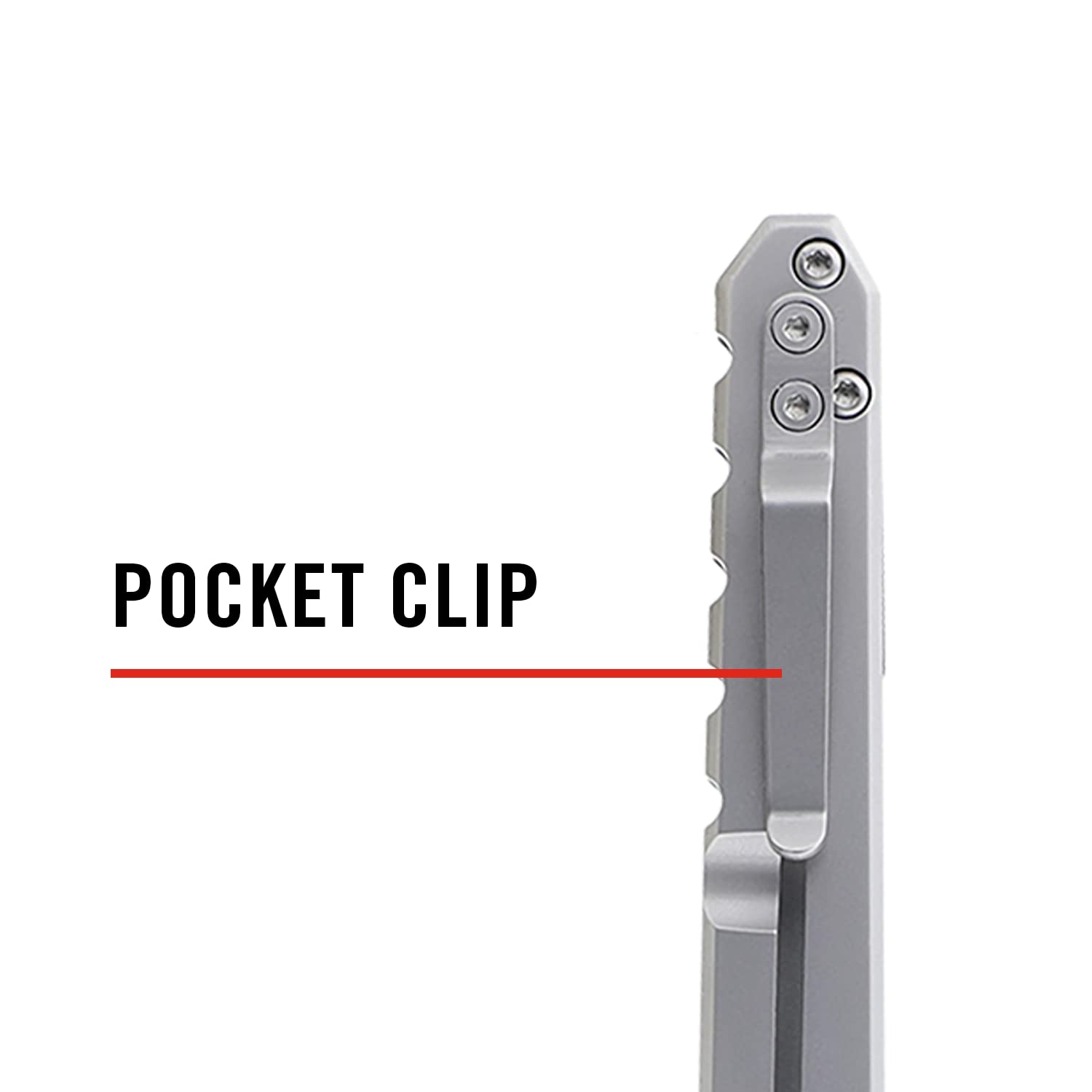 COAST Founder's Collection LX530 ORIGIN, Gentleman's EDC Folding Pocketknife, Flip Tab, Frame Lock, Pocket Clip, Stainless-Steel, Silver