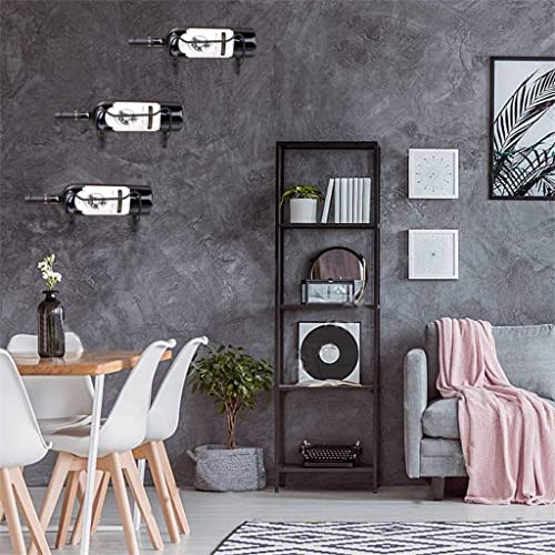DOUBA Bar Wall Mounted Wine Rack Wine Bottle Storage Display Rack with Screw Metal Hanging Storage Rack