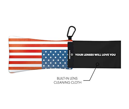 GOGGLESOC Sunnysoc Sunglasses Bag with Cleaning Cloth and Carabiner