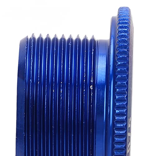 Bike Crank Cover Screws, Aluminum Alloy High Accuracy Rustproof M20 M20 Crank Screw for Road Bikes(Blue)