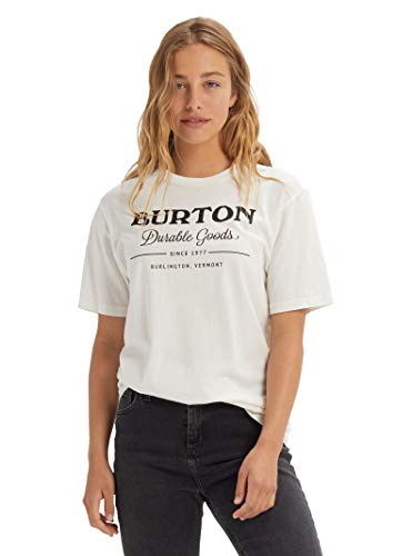 Burton Mens Durable Goods Short Sleeve Tee, Stout White New, Large