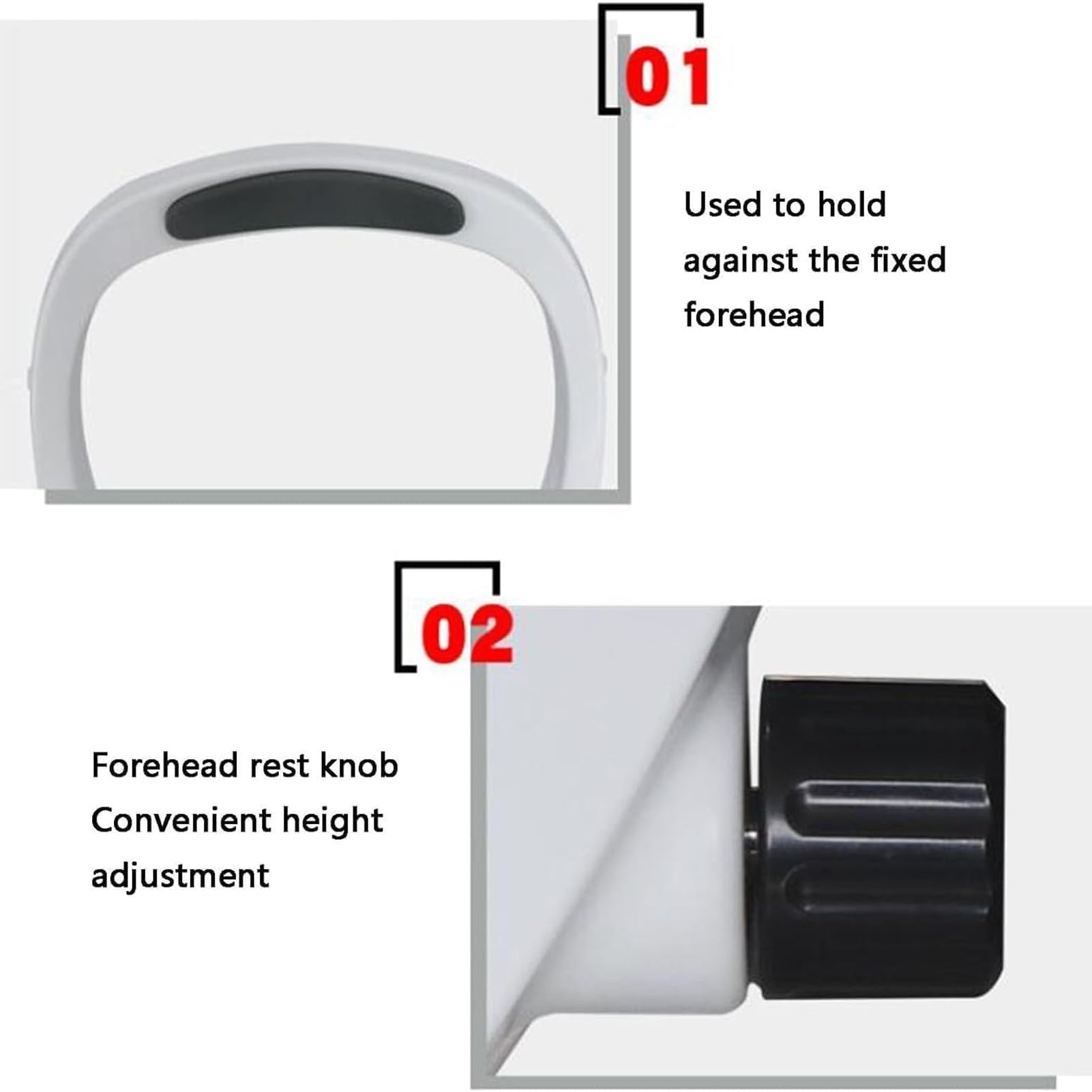 CFDZCP Optometry Lifting Chin Bracket Optometry Accessories for Glasses, Optometry Lifting Chin Bracket with Height Adjustment Knob,Durable and Rust-Proof Material, for Optical Shops