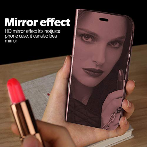 Compatible with Samsung Galaxy S23 Ultra Case Flip Leather Cover Clear S-View Mirror Shockproof Cover with Kickstand Anti-Scratch Protective Phone Cases Cover for Samsung S23 Ultra