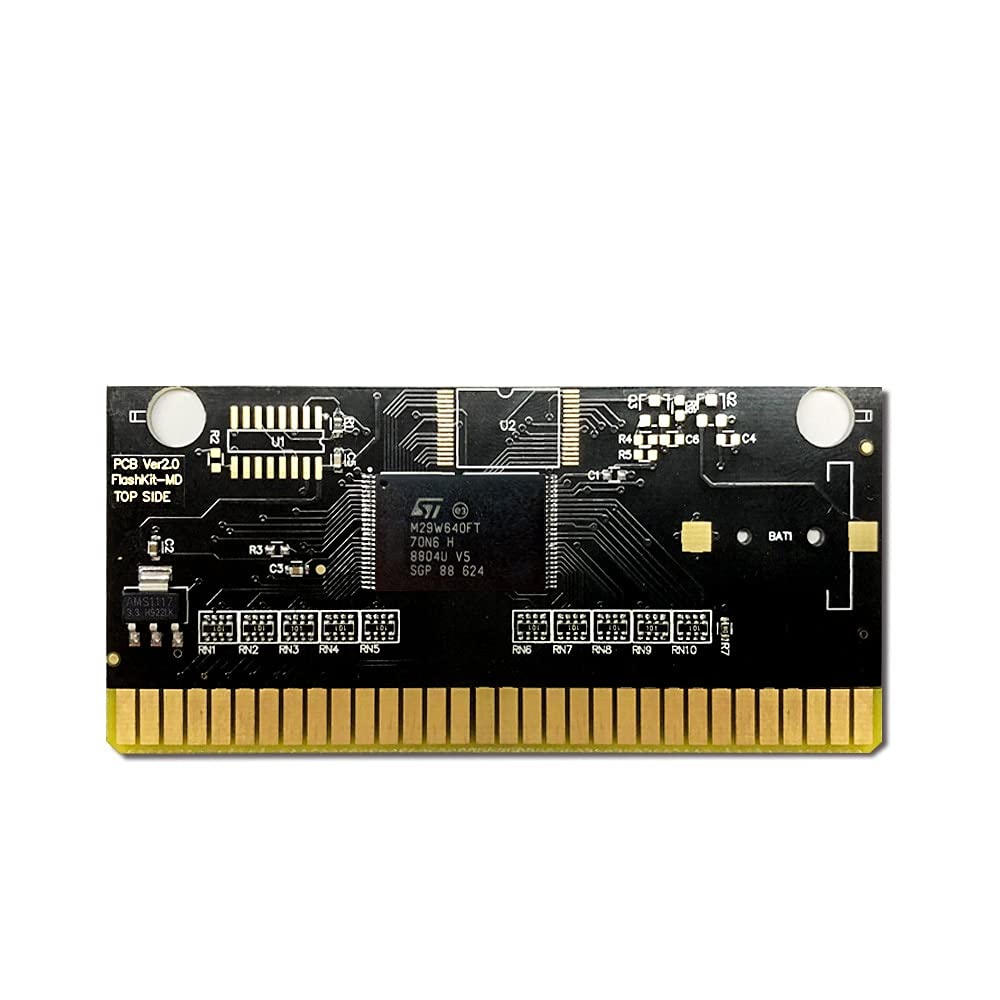 Royal Retro Quackshot Starring Donald Duck - USA Label Flashkit MD Electroless Gold PCB Card for Sega Genesis Megadrive Video Game Console (NTSC-U)