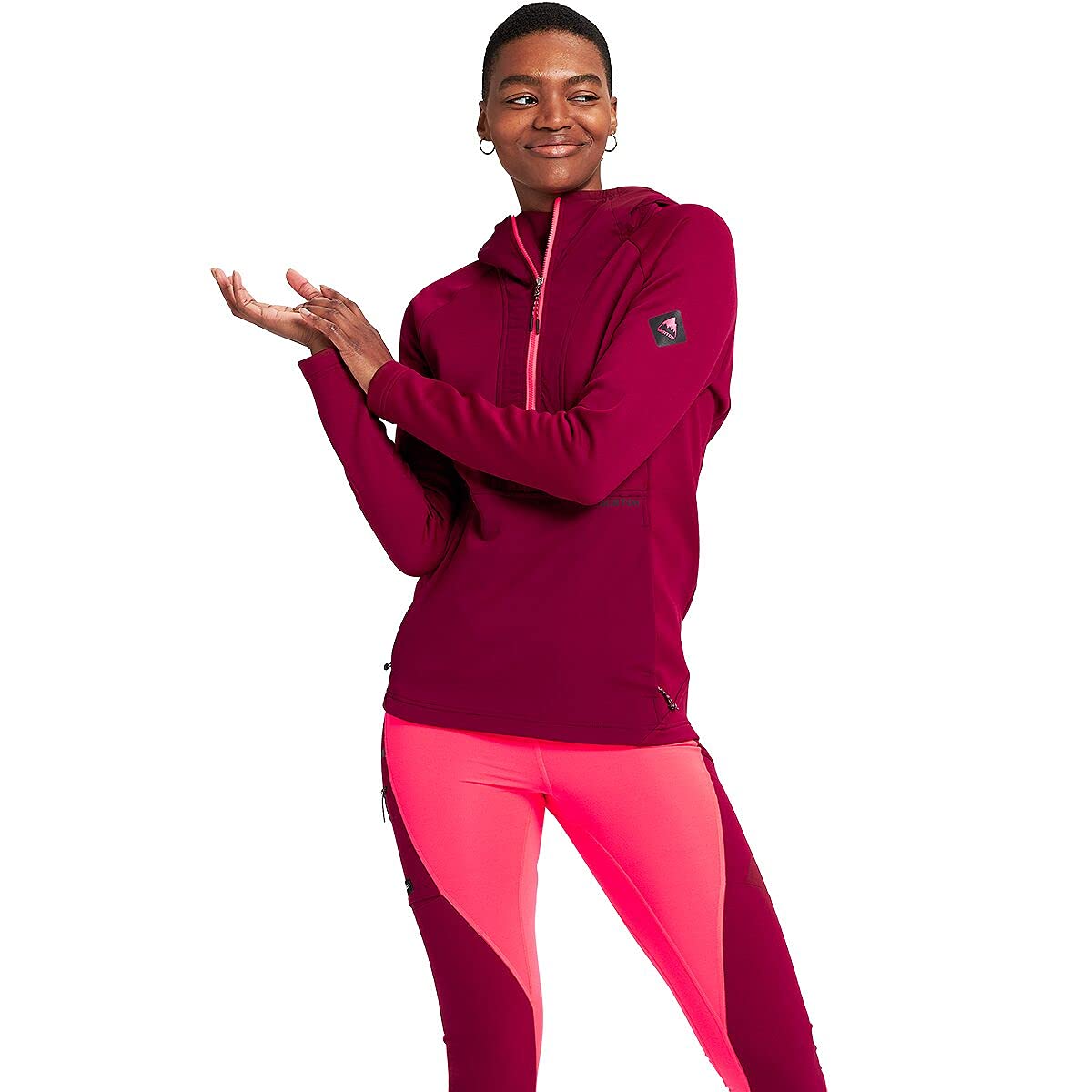 Burton Women's Standard Multipath Pullover Fleece, Mulled Berry, Medium