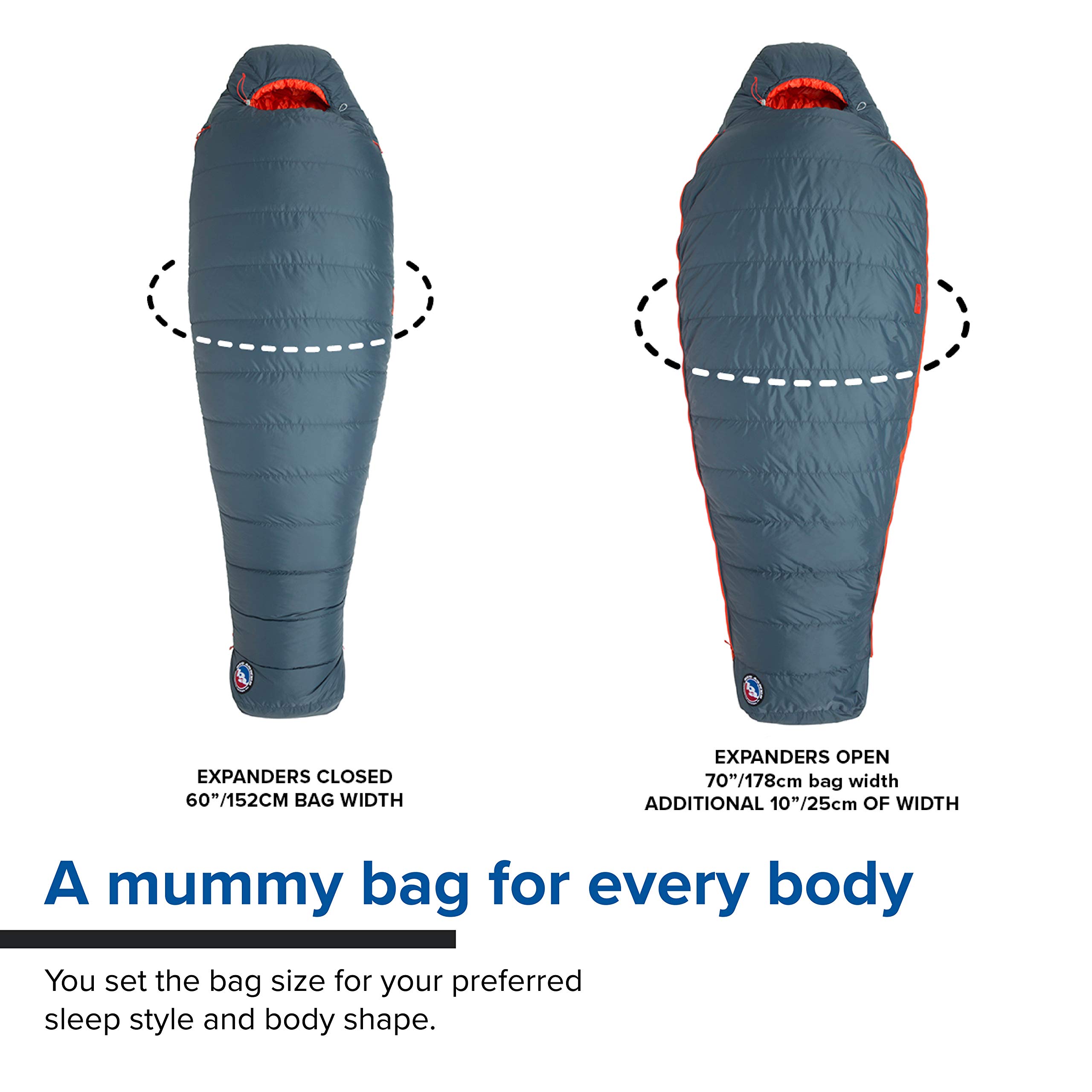 Big Agnes Torchlight (600 DownTek) Sleeping Bag, 30 Degree, Long