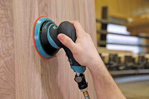 Dynabrade (X52) Dynorbital Extreme 5" (127 mm) Diameter Random Orbital Sander, Non-Vacuum, Vinyl Pad Face | Proportionate 3/32" (2.5 mm) Diameter Orbit | 12000 RPM Pneumatic Motor