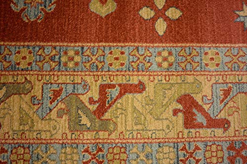 Unique Loom Sahand Collection Traditional Geometric Classic Red Area Rug (7' 0 x 10' 0)