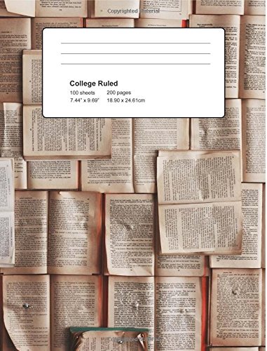 Composition Notebook for English Literature History Social Sciences: 200 page composition notebook for school college ruled Ideal for note-taking (College Ruled Composition Notebooks for Cool Kids)