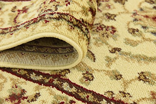 Unique Loom Voyage Collection Traditional Oriental Classic Intricate Design Area Rug (2' 7 x 10' 0 Runner, Ivory/Gold)