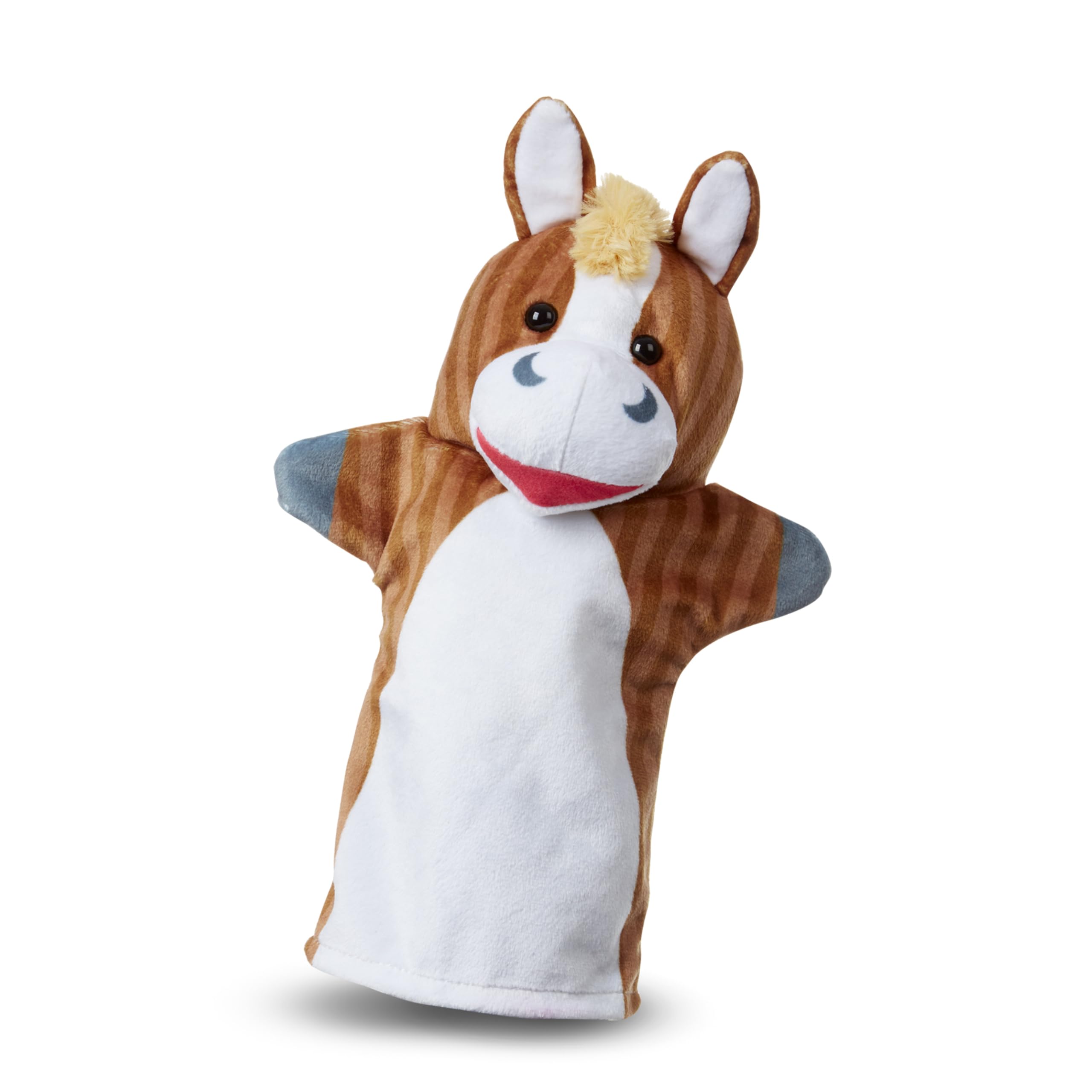 Melissa & Doug Barn Buddies Hand Puppets, Set of 6 (Cow, Sheep, Horse, Duck, Chicken, Pig) , Multicolor