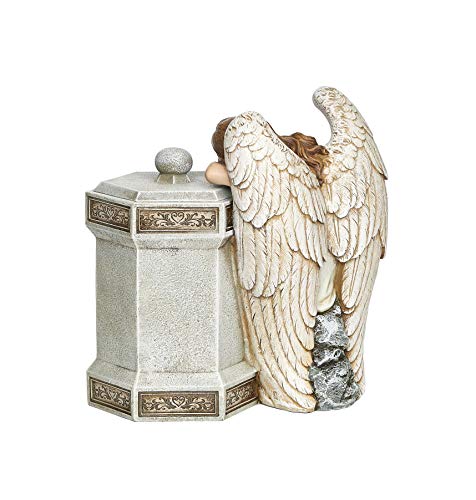 Joseph's Studio by Roman -11.75" H Garden Angel with Memorial Box, Outdoor Memorial Decor