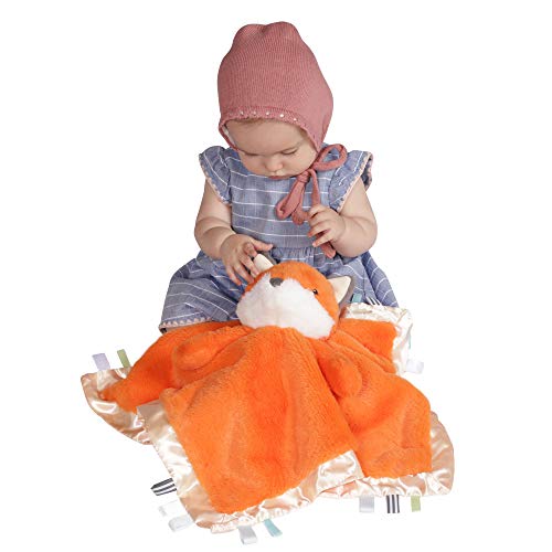 Manhattan Toy Fairytale Snuggle Fox Blankie Ultra-Soft Soothing Baby Lovey, 19" x 19"