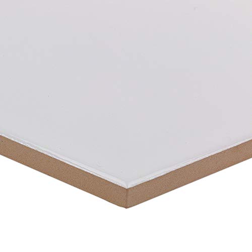 Bethlehem 3D Hexagon White 5.9" x 6.96" Polished Ceramic Wall Tile (1 Box Covers 5.4 sq. ft.)