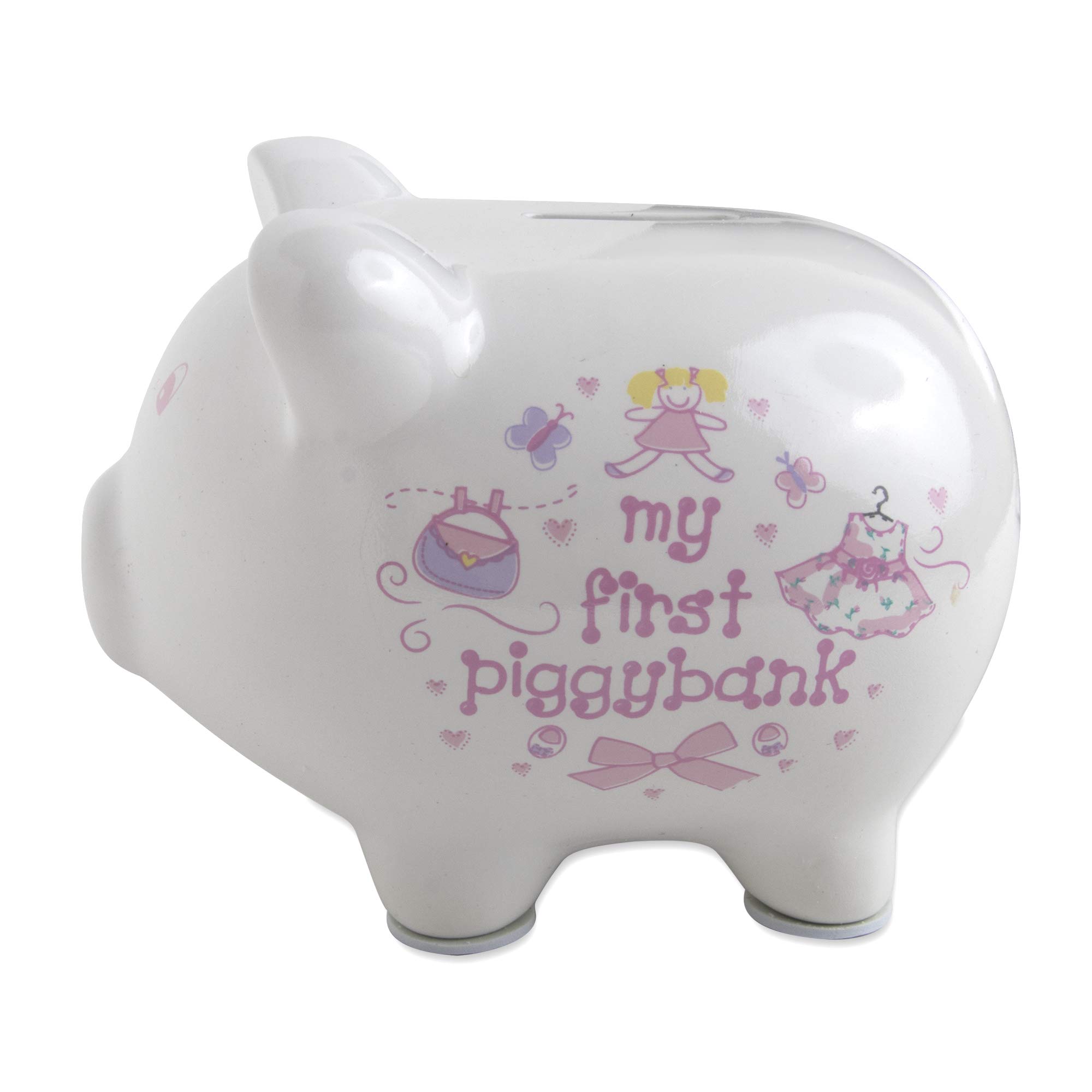 Baby Essentials My First Piggy Bank, Baby's First Piggy Banks for Boys and Girls (Pink)