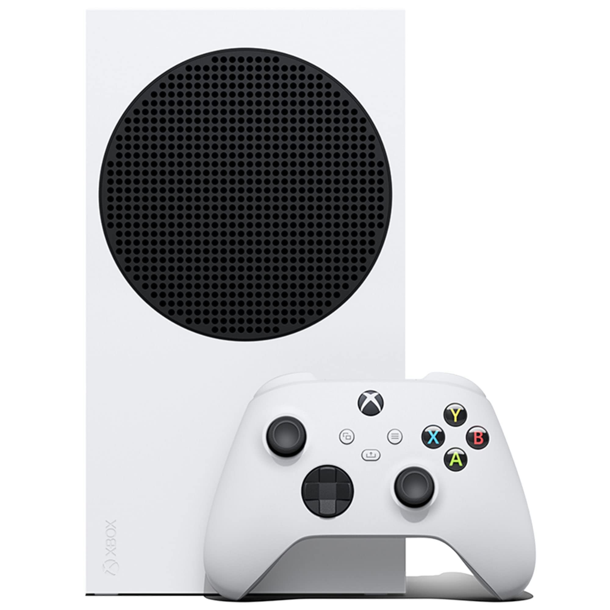 Microsoft Xbox Series S 512GB SSD All-Digital Console - Fortnite & Rocket League, Wireless Controller, 1440p Gaming Resolution, Up to 120 FPS, HDR (High Dynamic Range), AMD FreeSync, Controller Skin (Renewed)