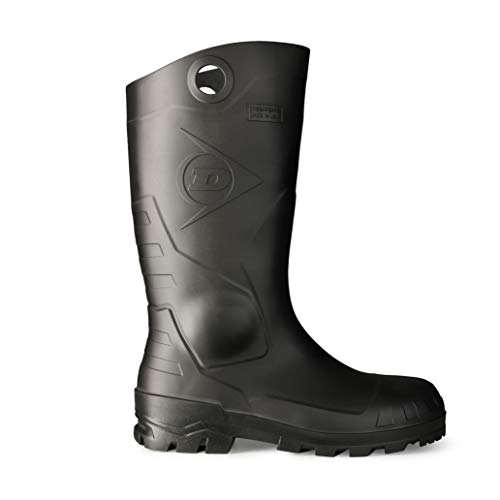 Dunlop Protective Footwear,Chesapeake steel toe Black Amazon, 100% Waterproof PVC, Lightweight and Durable8677677.14, Size 14 US