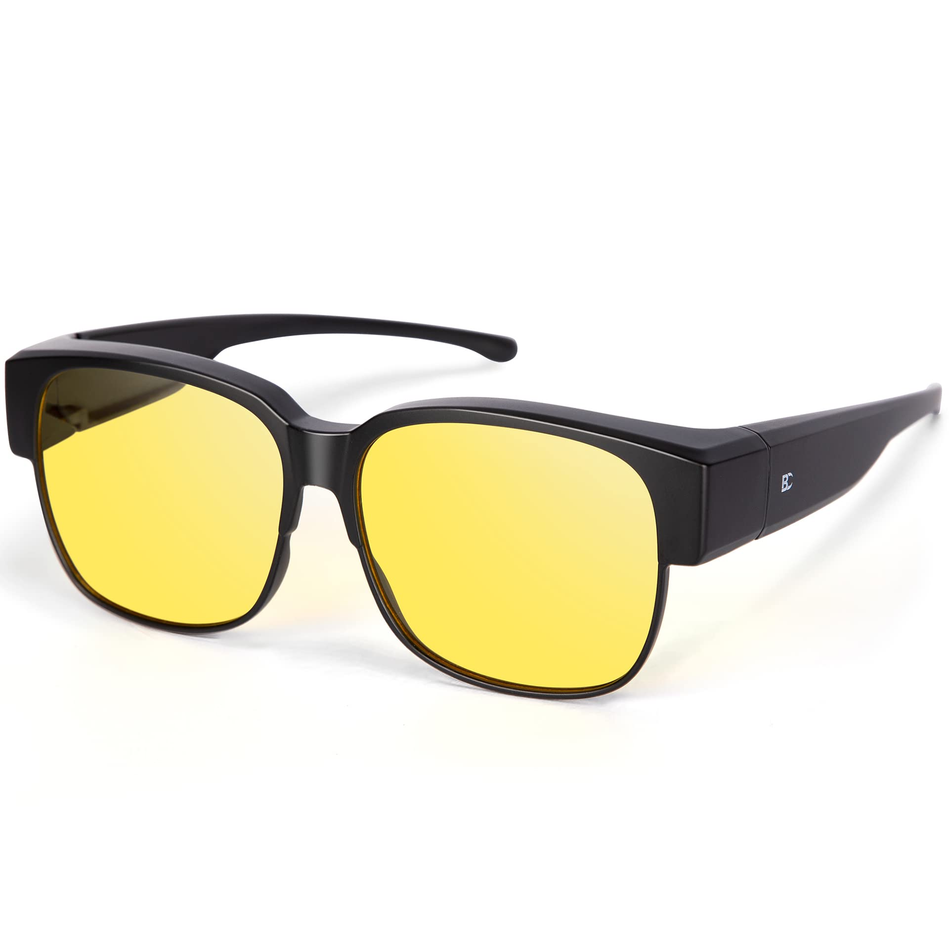 BIRCEN Night Vision Glasses for Driving - Fit Over Glasses Anti Glare Wear Over Glasses for Men Women