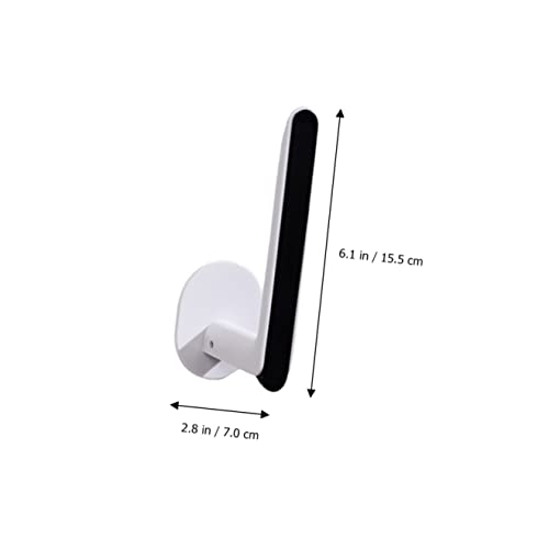 CUBTOL 2pcs Rack Storage Shape Bath L for L-Shaped Wall Back Ball Hat Coat Racks Hanging Holder Kitchen Clothes Multi- Hook Robe Mounted Scarf Plastic Multi-use Home Toilet Towel Bedroom