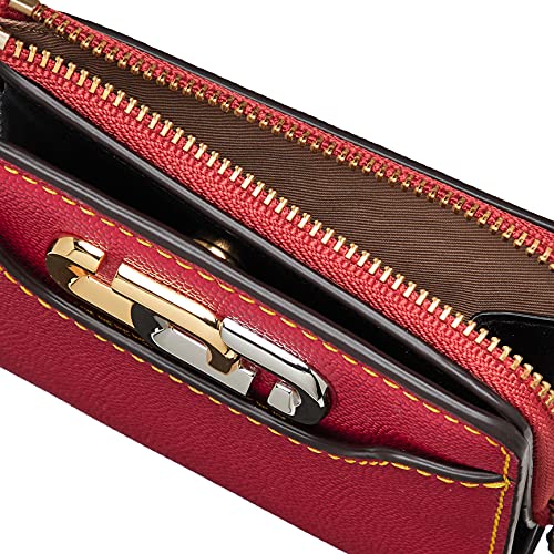 Marc Jacobs TheJLink M0017024 Women's Bi-Fold Wallet, Lipstick Red