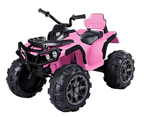 NC LEADZM LZ-906 ATV Double Drive Children Car with 45W12 12V7AH1 Battery Without Remote Control Pink